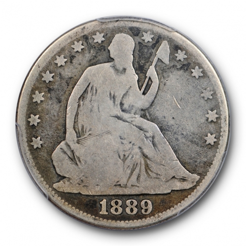 1889 Liberty Seated Half Dollar PCGS G 4 Good Key Date US Coin