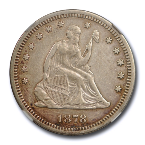 1878 S 25c Seated Liberty Quarter NGC AU About Uncirculated Details Key ...