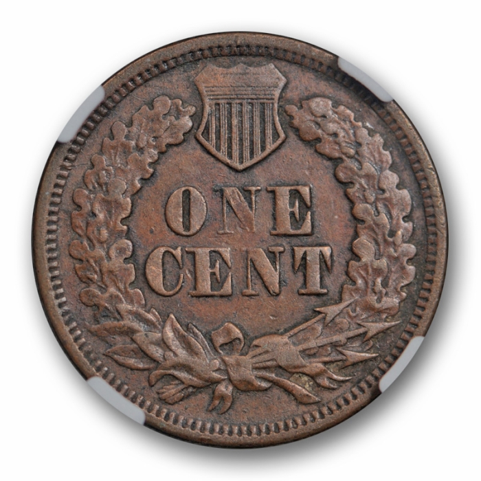 1869/69 Indian Head Cent NGC XF 40 Extra Fine Key Variety FS-303