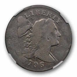 1796 1C Liberty Cap Large Cent NGC VG 8 Very Good S 91 Sheldon Variety