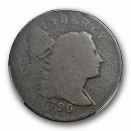 1796 1C Sheldon 82 Liberty Cap Large Cent PCGS AG 3 About Good Lowest ...